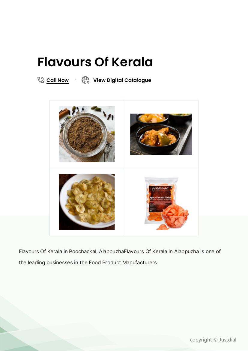 kerala flavours