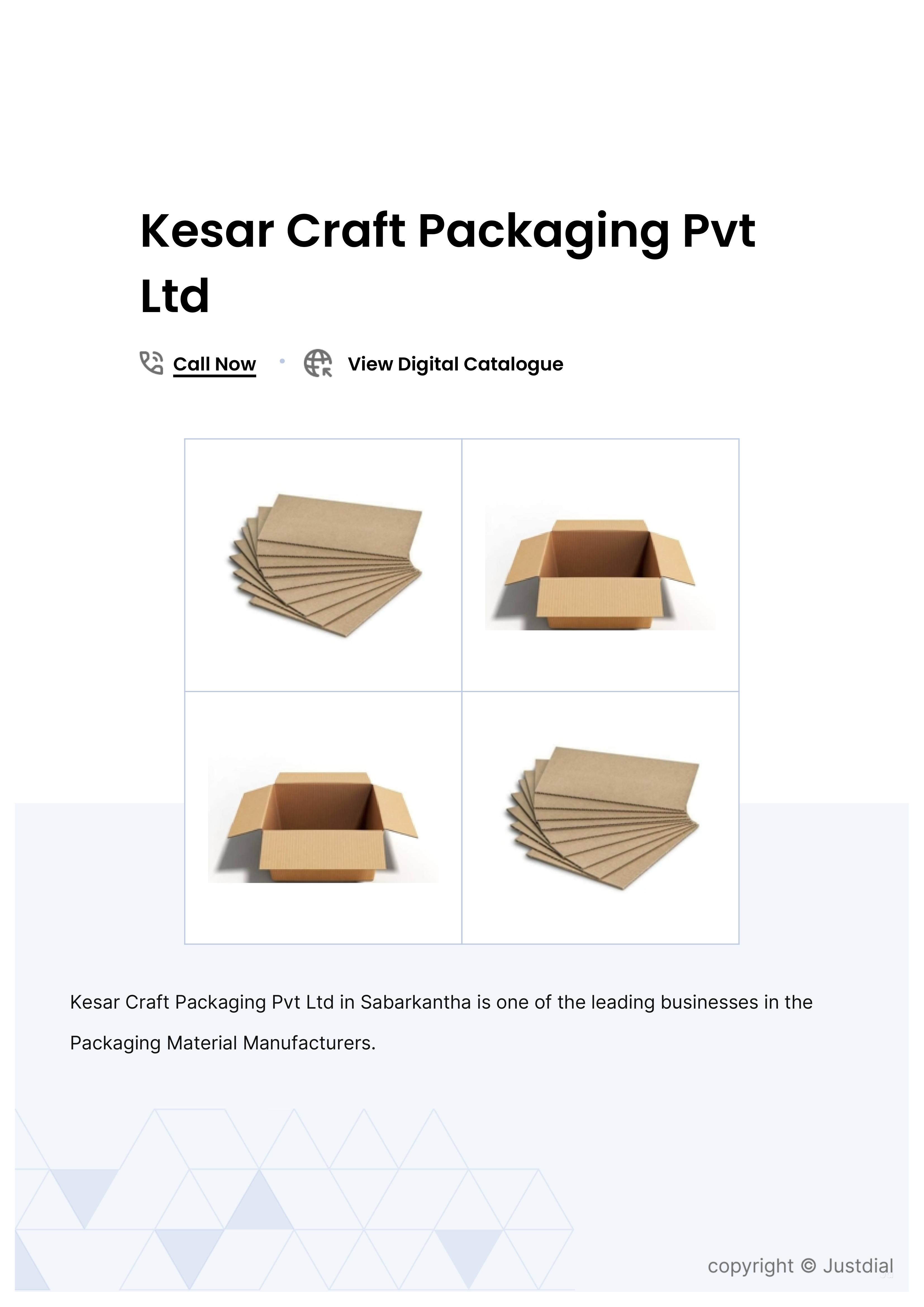craft packaging changodar
