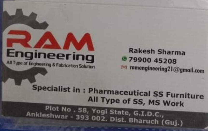 ram engineering in Ankleshwar GIDC, Ankleshwar - Best Engineering ...