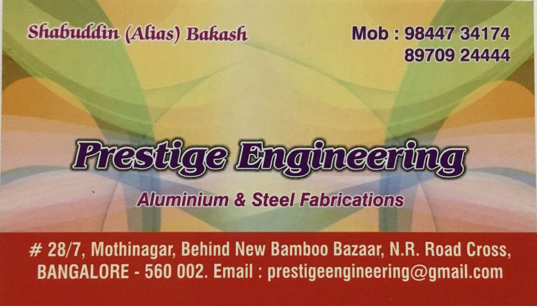 Prestige Engineering in NR Road, Bangalore - Best Fabricators in ...
