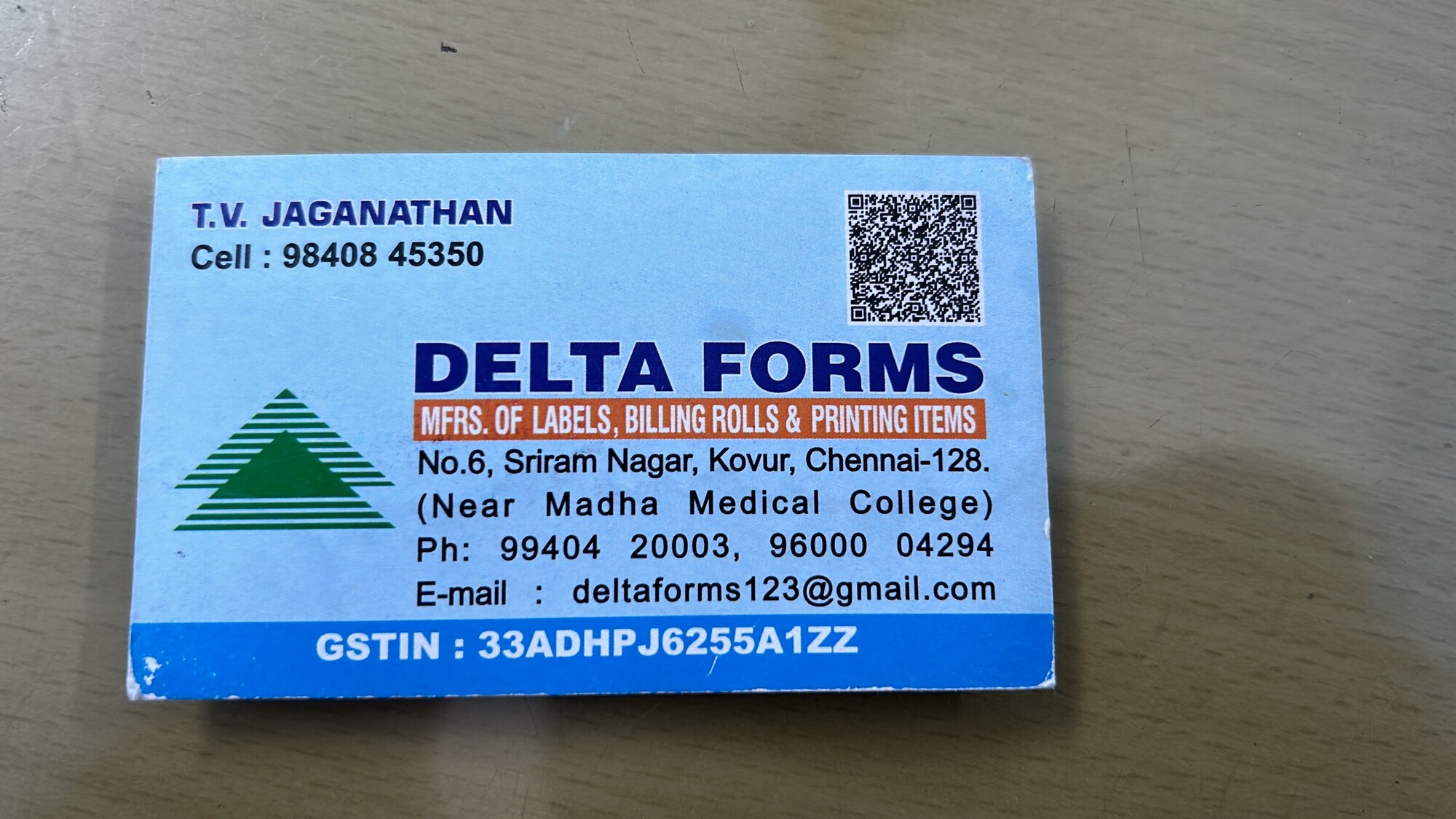 Delta Forms - Distributor from Kovur, Chennai, India | Company Profile