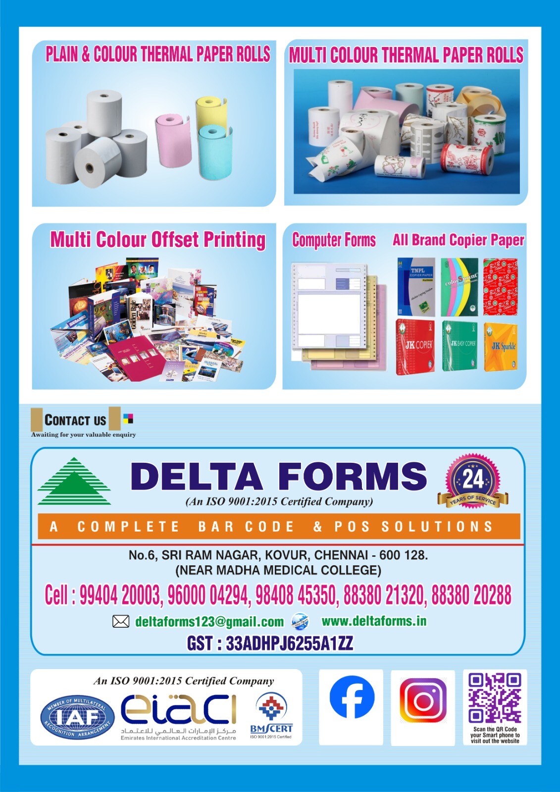 Delta Forms - Distributor from Kovur, Chennai, India | Company Profile