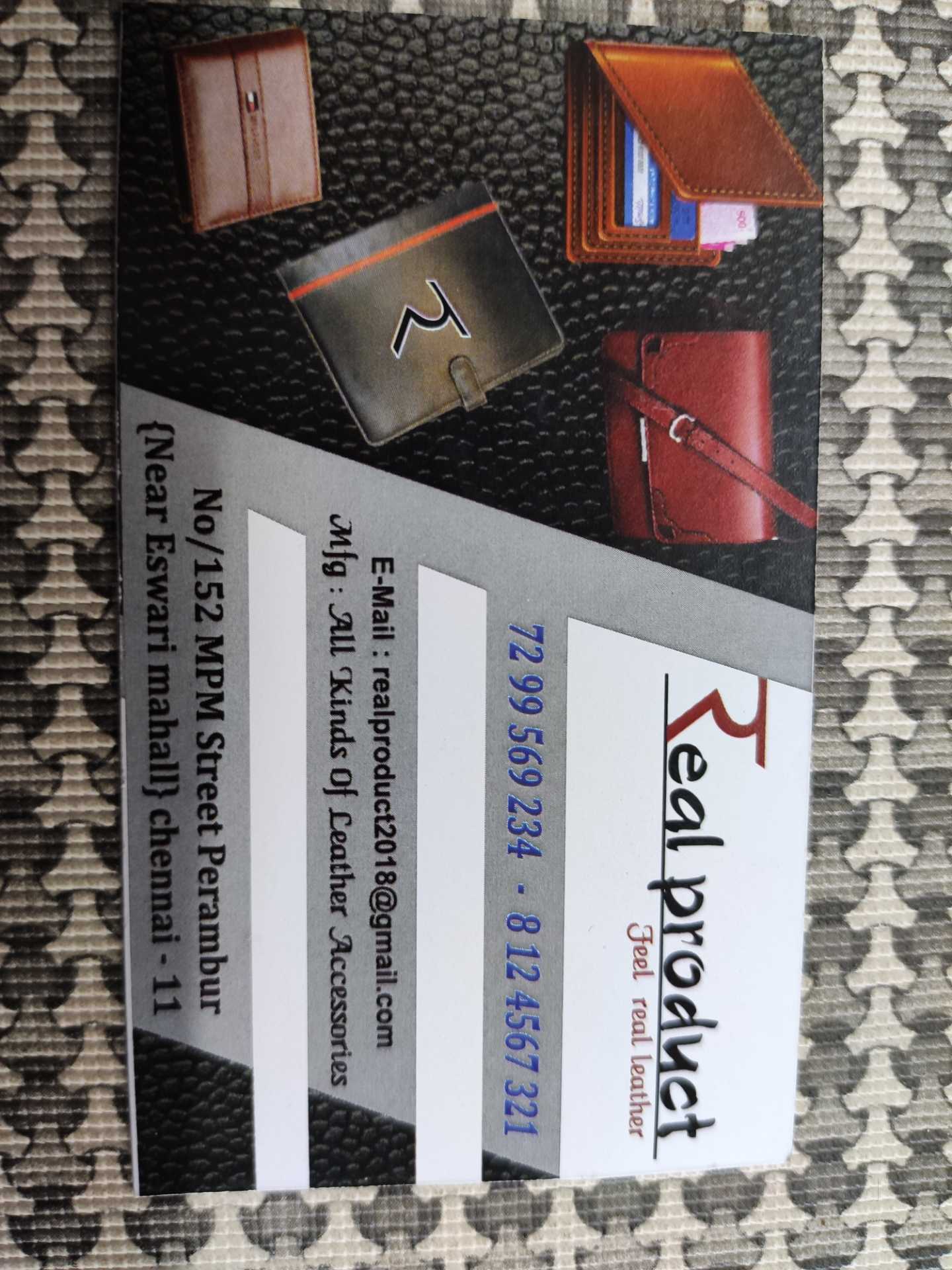 Real Product in Perambur, Chennai - Best Leather Manufacturers in ...