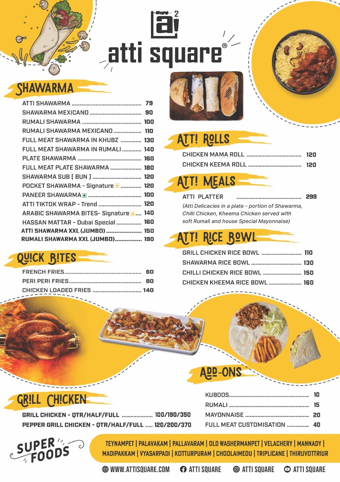Atti Square in Kaladipet,Chennai - Order Food Online - Fast Food near ...