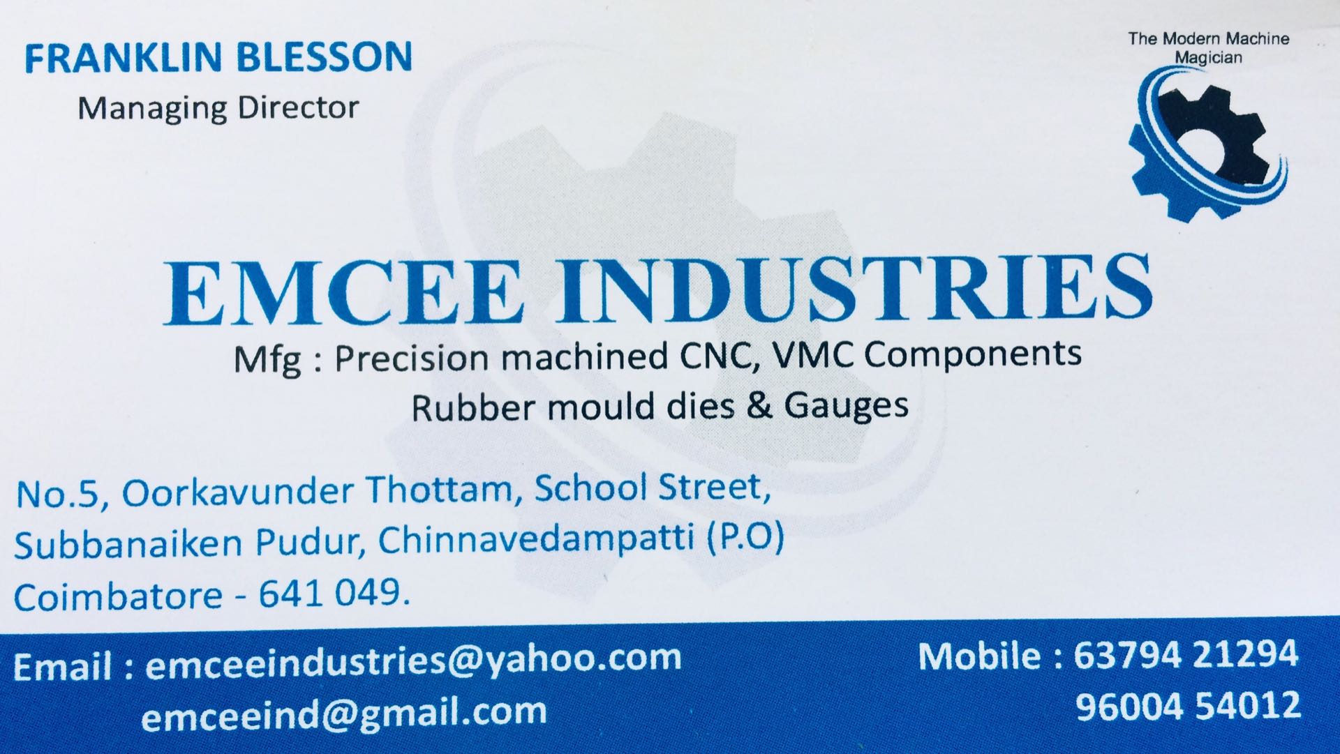 Catalogue - Ayyappa Tooling Engineers in Chinnavedampatti , Coimbatore ...