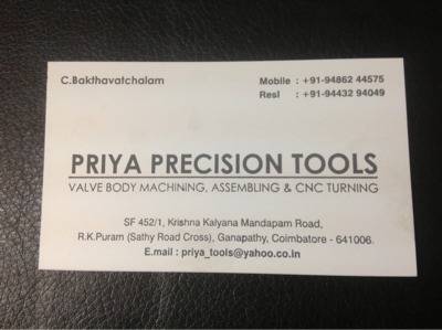 Priya Precision Tools in Ganapathy, Coimbatore - Best Lathe Machine Job ...