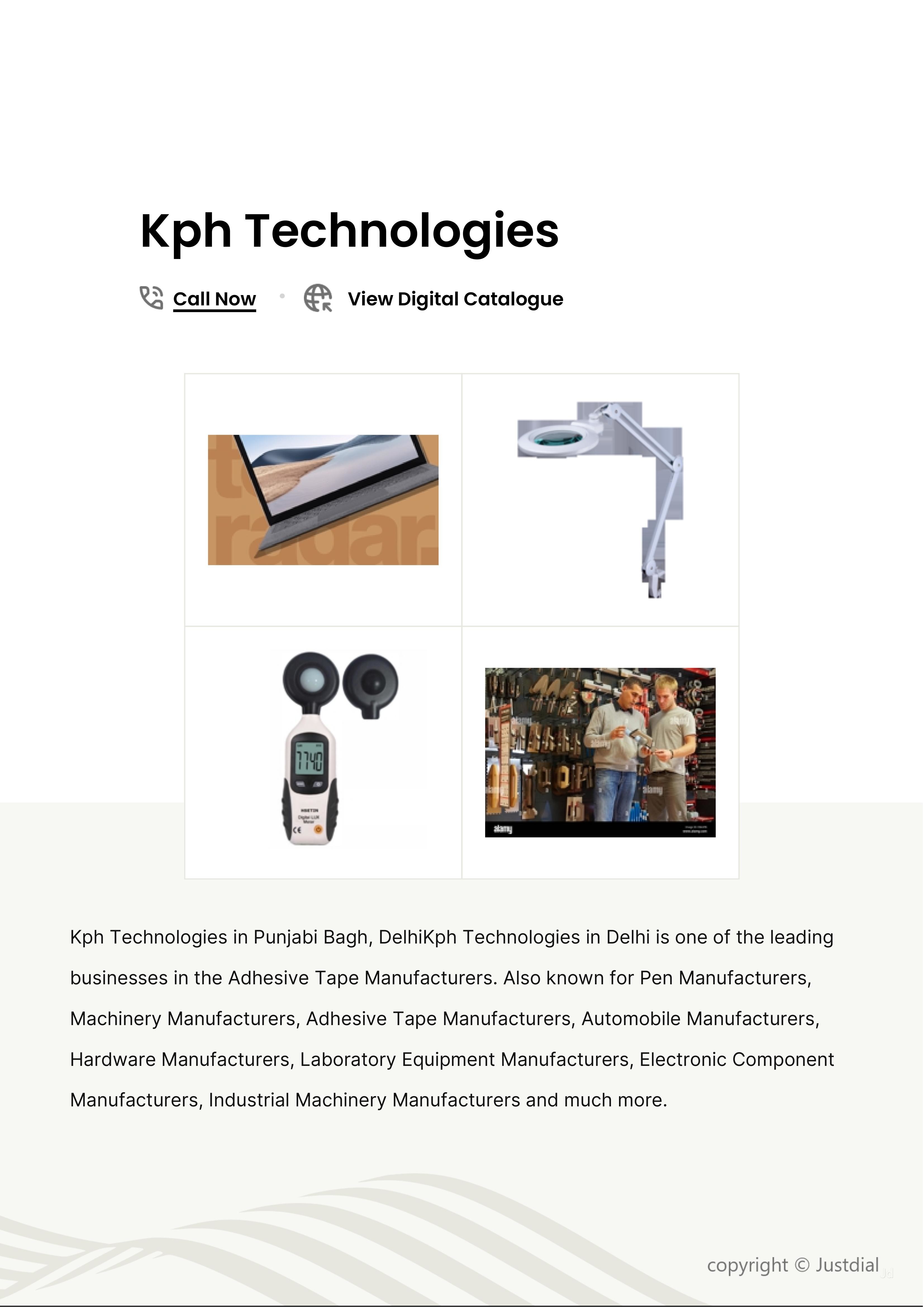 Kph Technologies - Manufacturer from Punjabi Bagh, Delhi, India ...