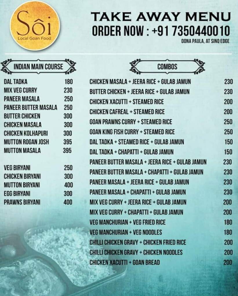 Soi (Sinq Party Hotel) in Candolim,Goa - Order Food Online - Best ...
