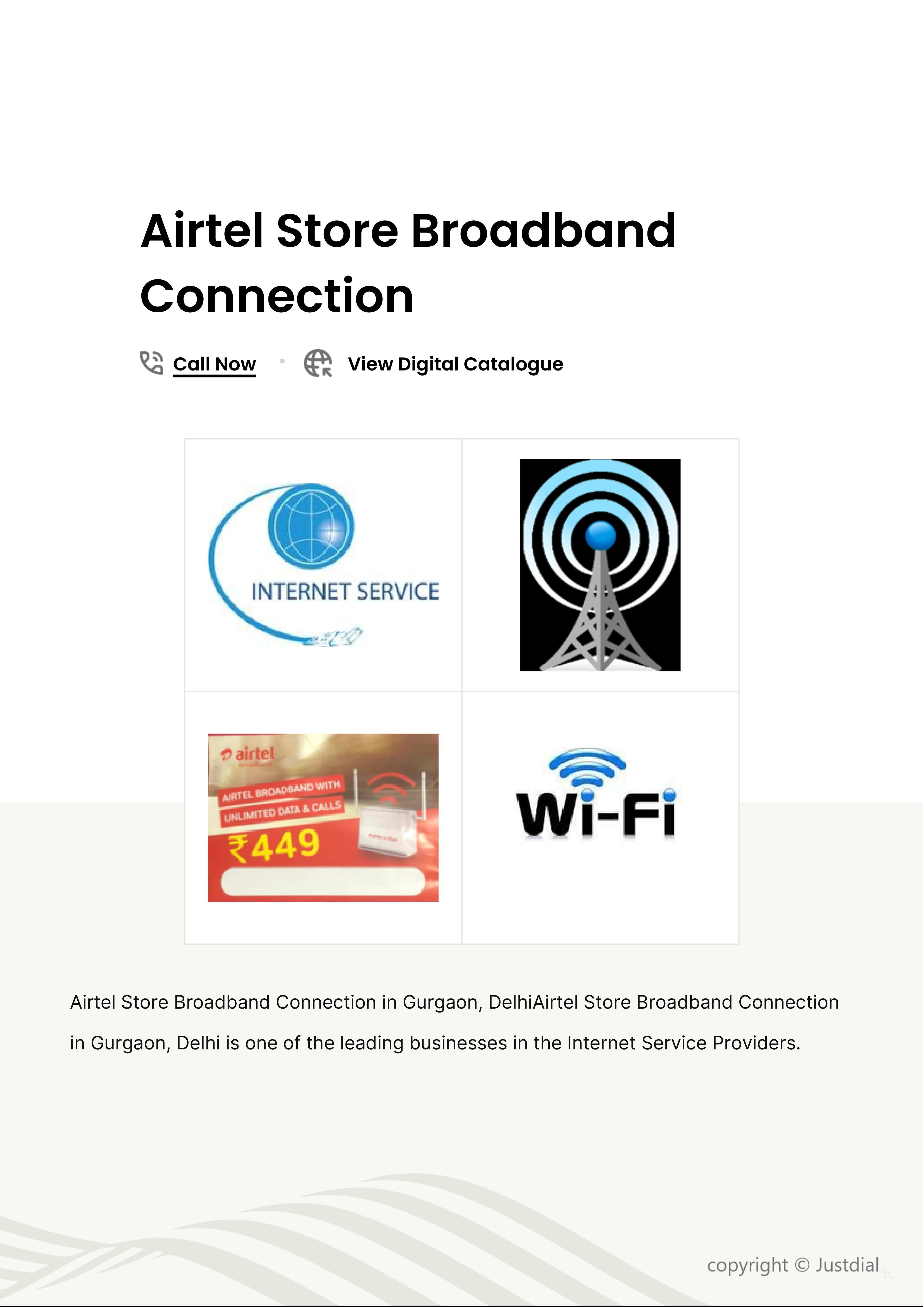Airtel Store Broadband Connection - Manufacturer from , Delhi, India ...