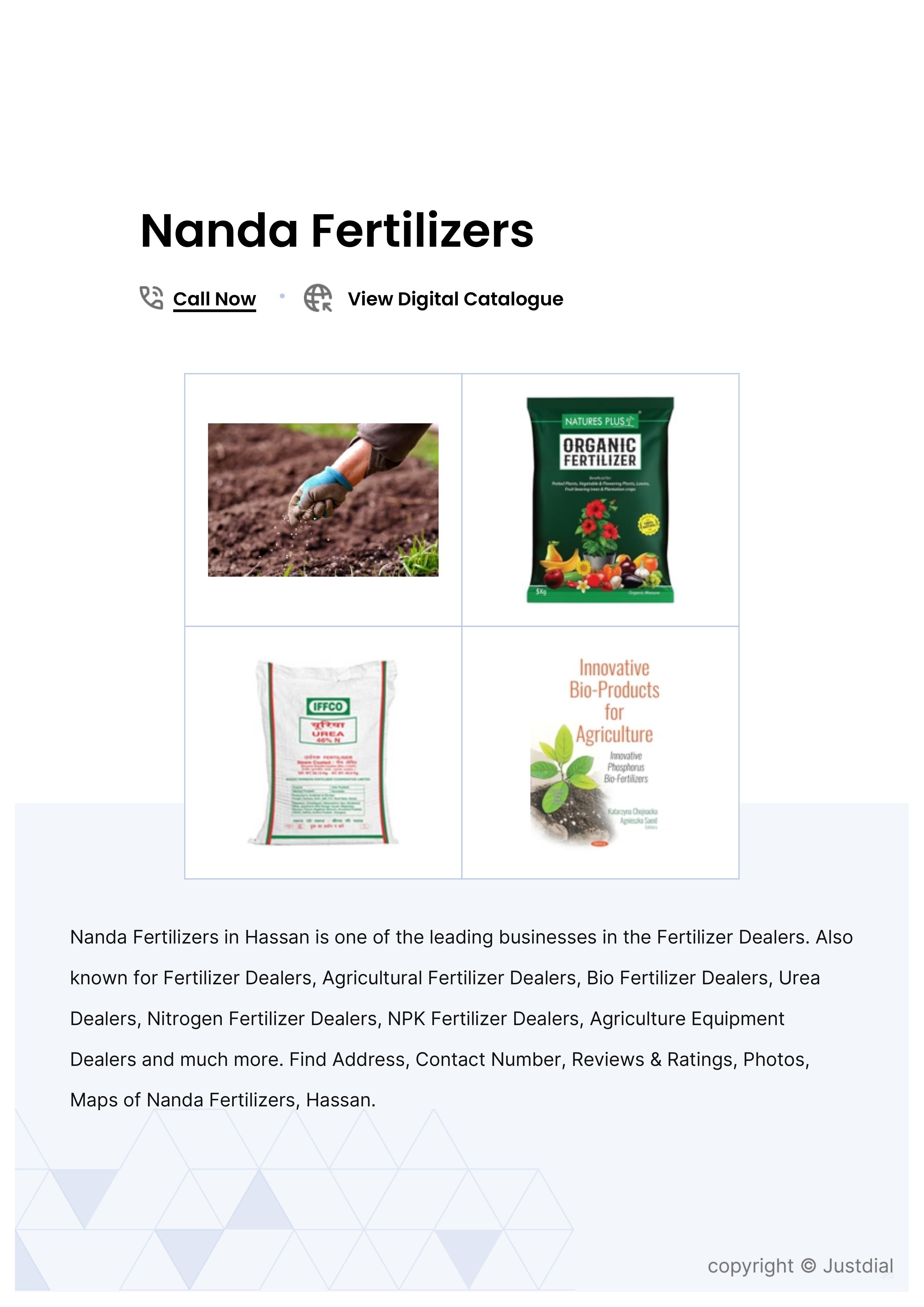 Nanda Fertilizers - Dealer from Holenarsipur, Hassan, India | Company ...