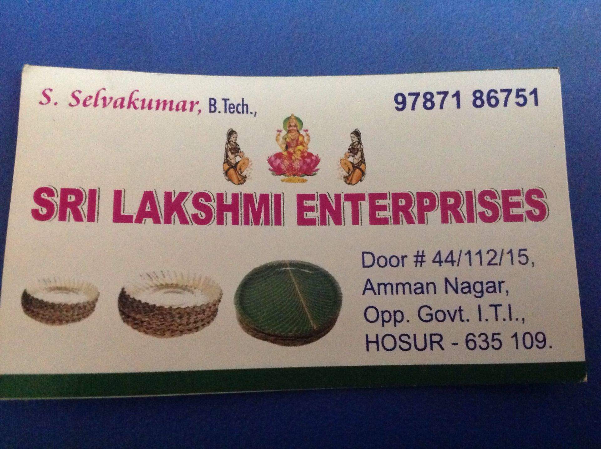 Sri Lakshmi Enterprises (Closed Down) in Amman Nagar, Hosur - Best in ...