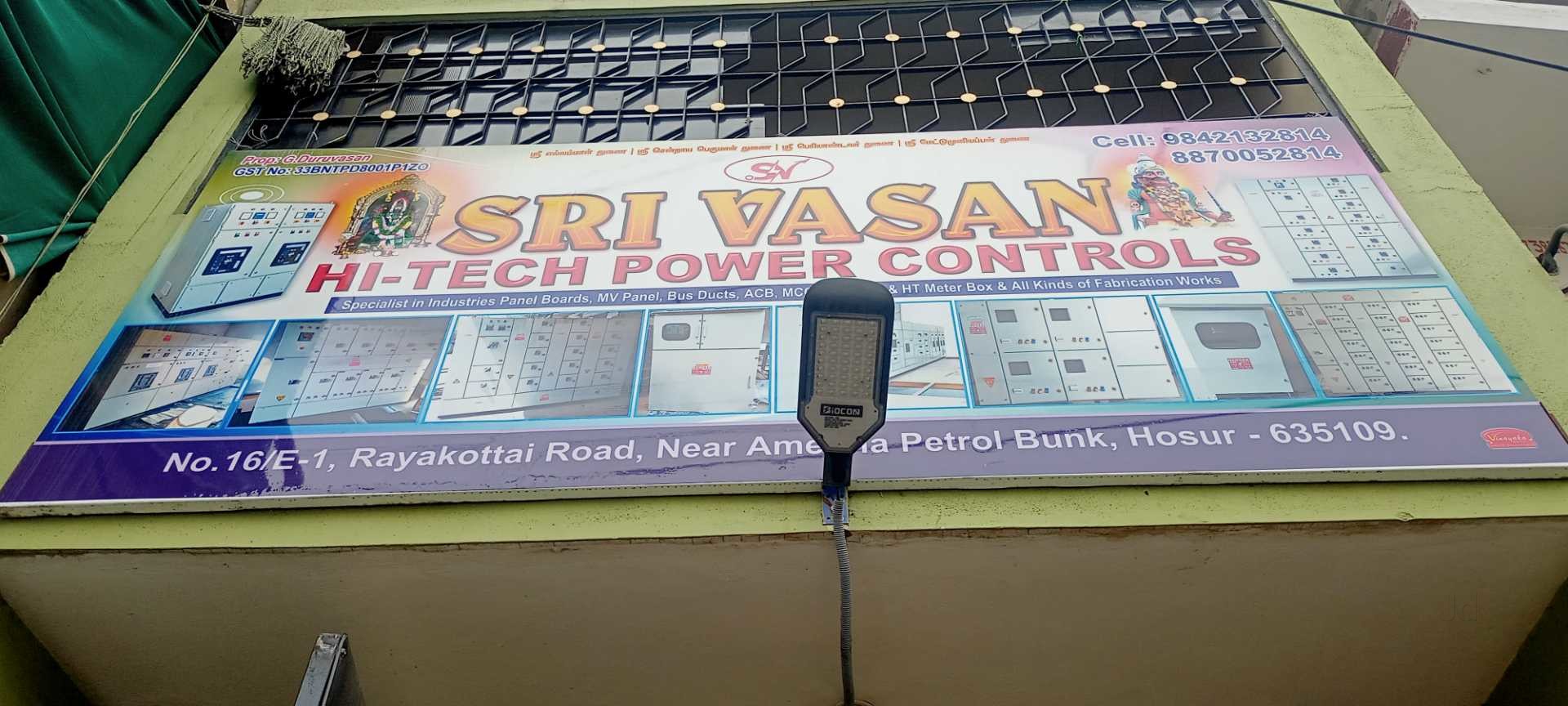Sri Vasan Hi Tech Power Controls in Hamumanthapuram, Hosur - Best ...