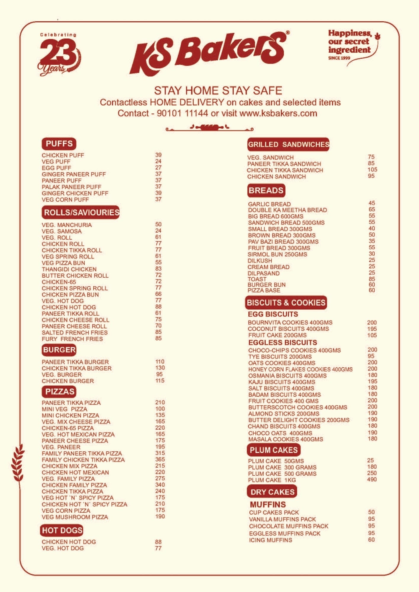 KS Bakers in Attapur,Hyderabad - Order Food Online - Bakeries near me ...