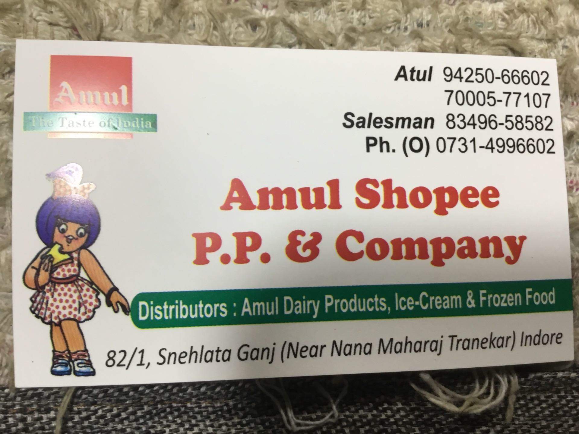 P P & company in Usha Pathak, Indore - Best Ice Cream Distributors-Amul ...