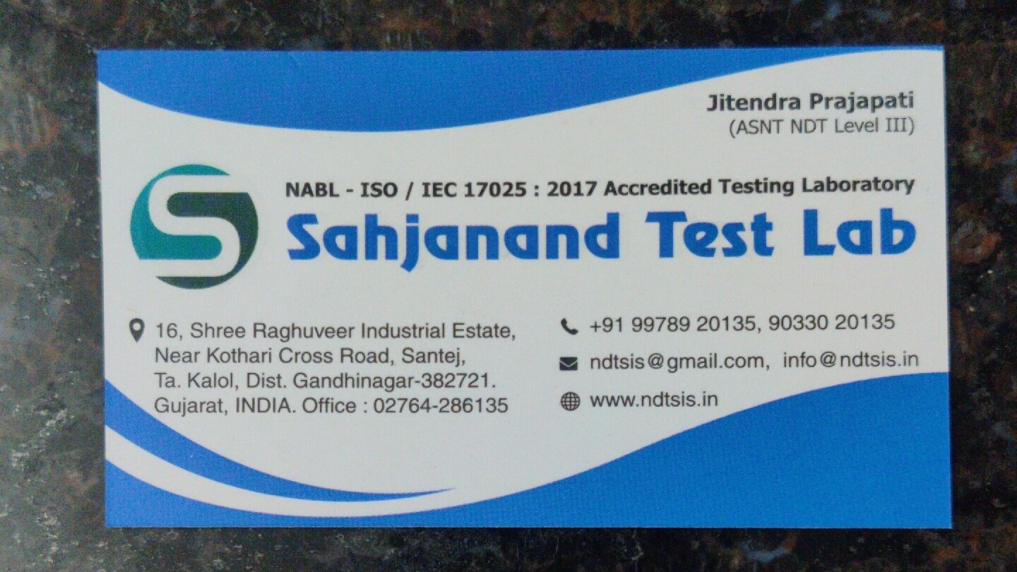 Sahajanand Test Lab in Santej, Kalol-Gandhinagar-Gujarat - Best Non ...