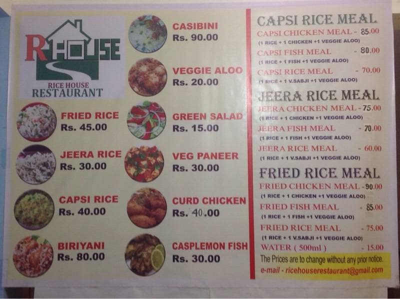 Rice House Restaurant Menu in Rajarhat Kolkata Updated 2025 Food Menu Justdial