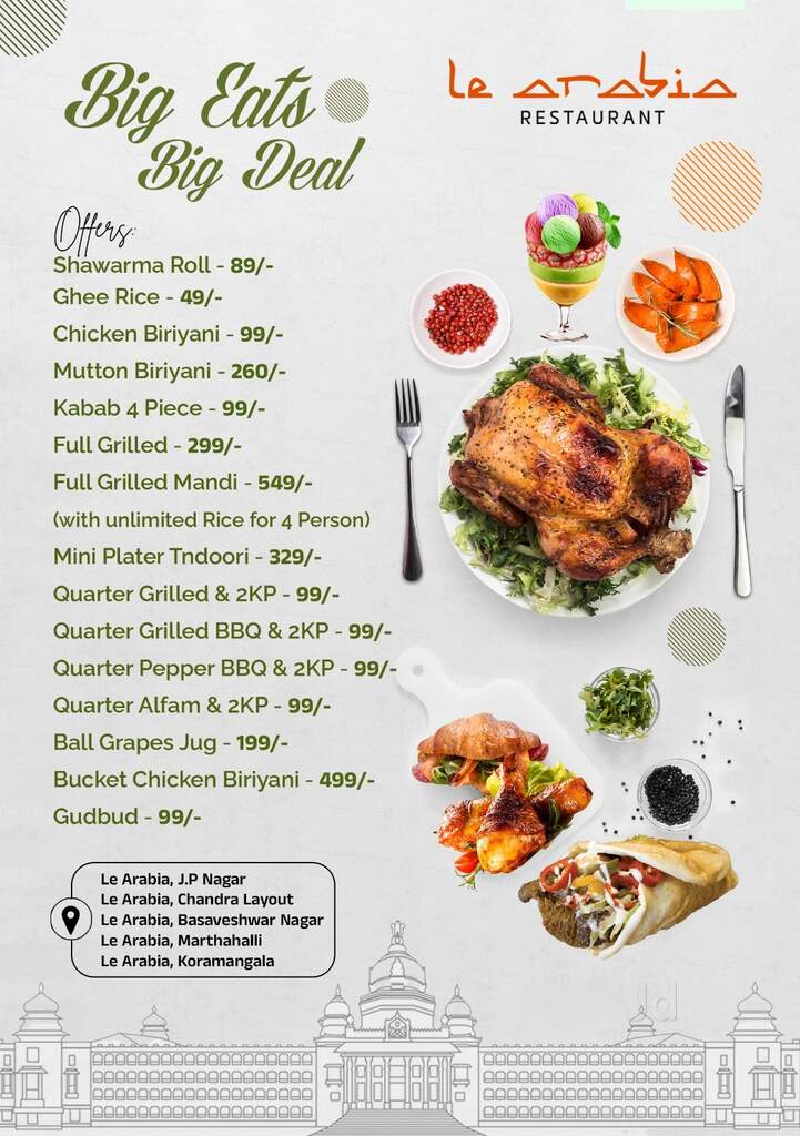 Le ARABIA Restaurant in Nadakkavu,Kozhikode - Order Food Online - Best ...