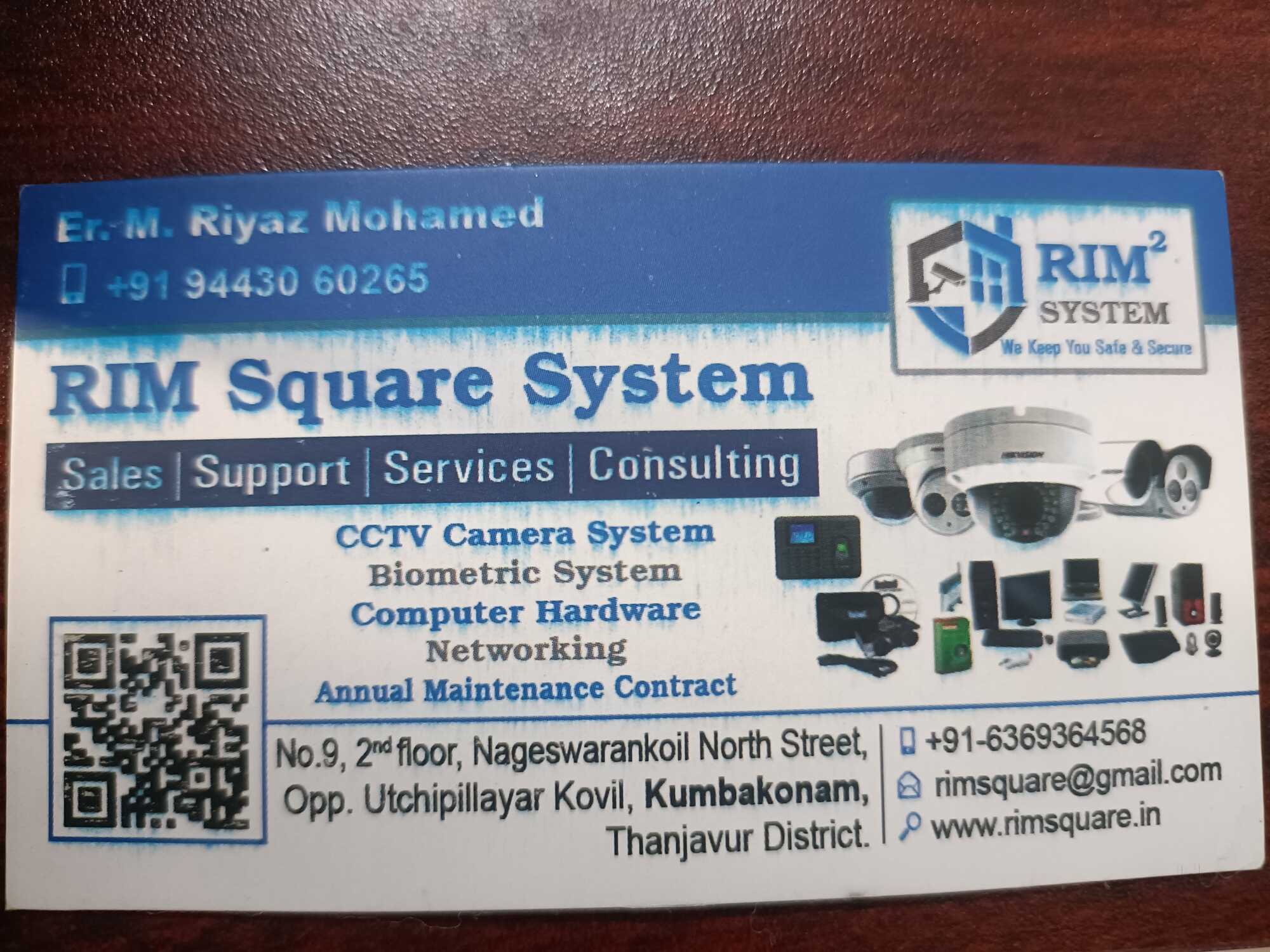 Rim Square System in Madalampettai, Kumbakonam - Best CCTV Installation ...