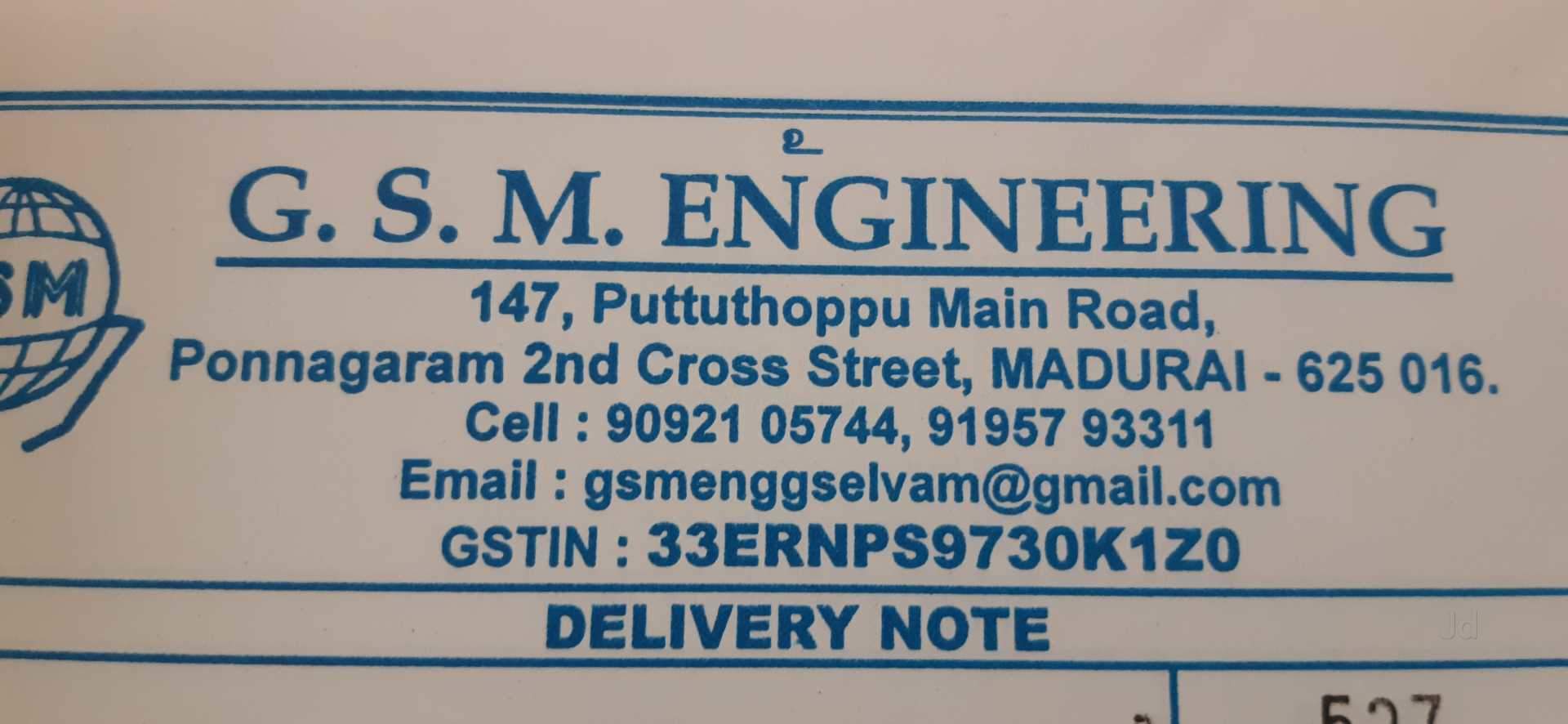 Gsm Engineering in Arapalayam, Madurai - Best Engineering Job Works in ...