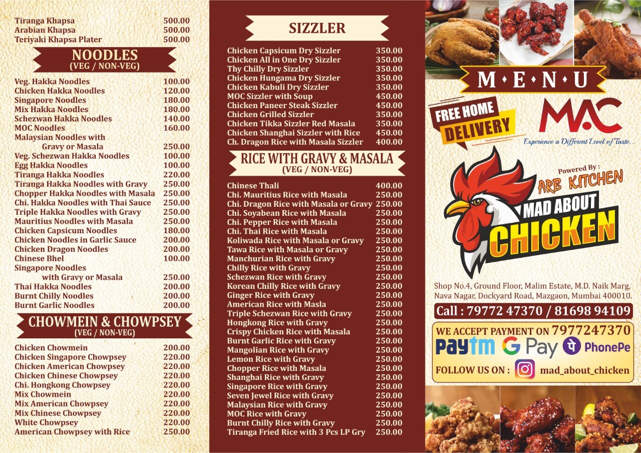 Mad About Chicken in Dockyard,Mumbai - Order Food Online - Best Fast ...