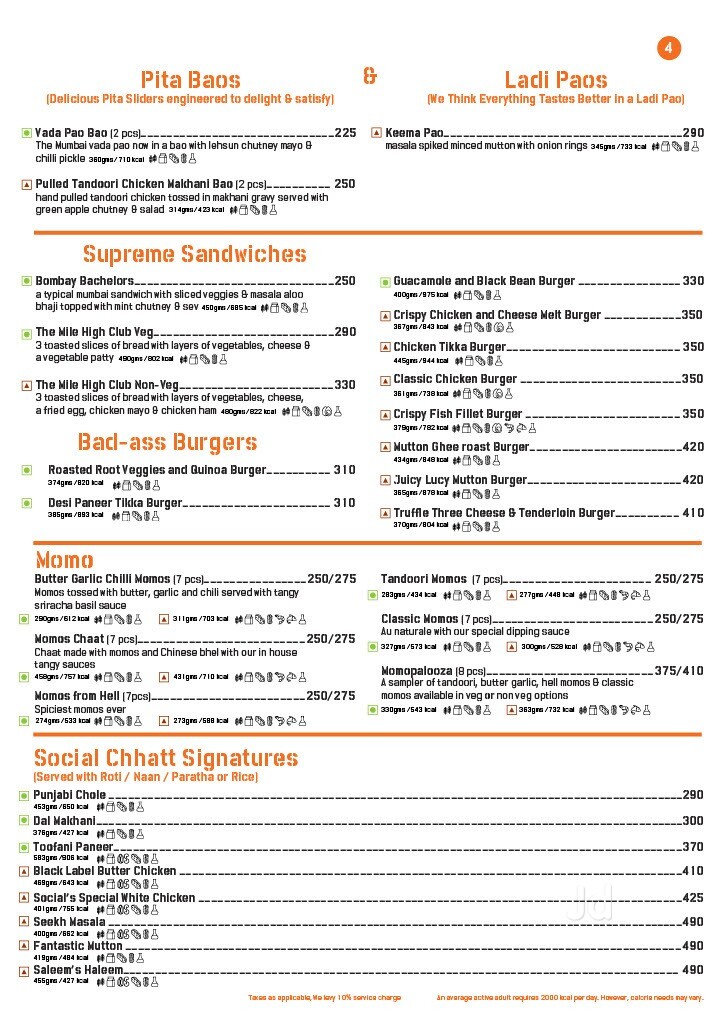 Versova Social in Versova,Mumbai - Order Food Online - Best North ...