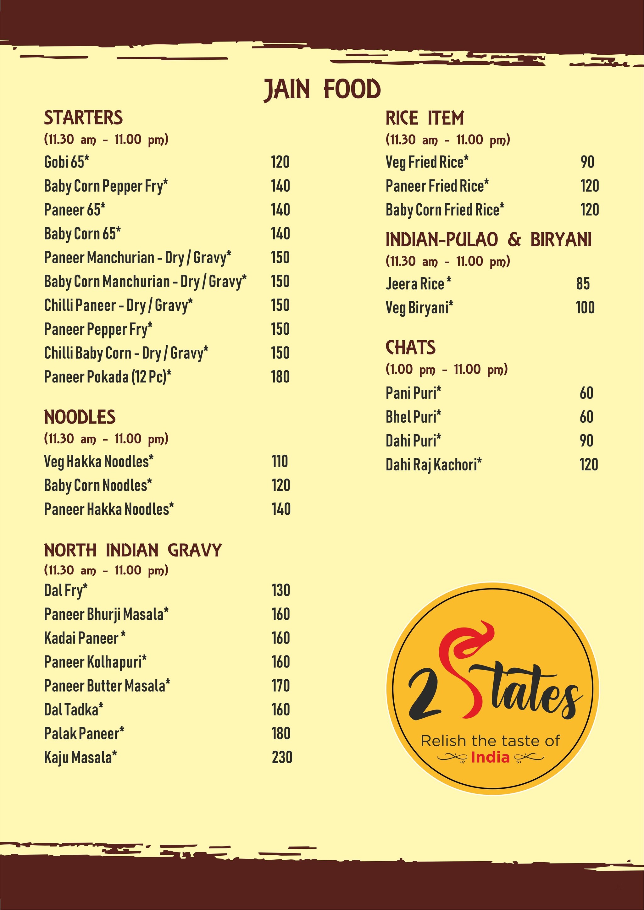 2 States Veg Restaurant in Nazarbad,Mysore - Order Food Online - Best ...