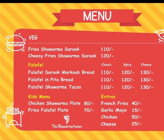 The Shawarma Fusion in Hingne Khurd,Pune - Order Food Online - Best ...