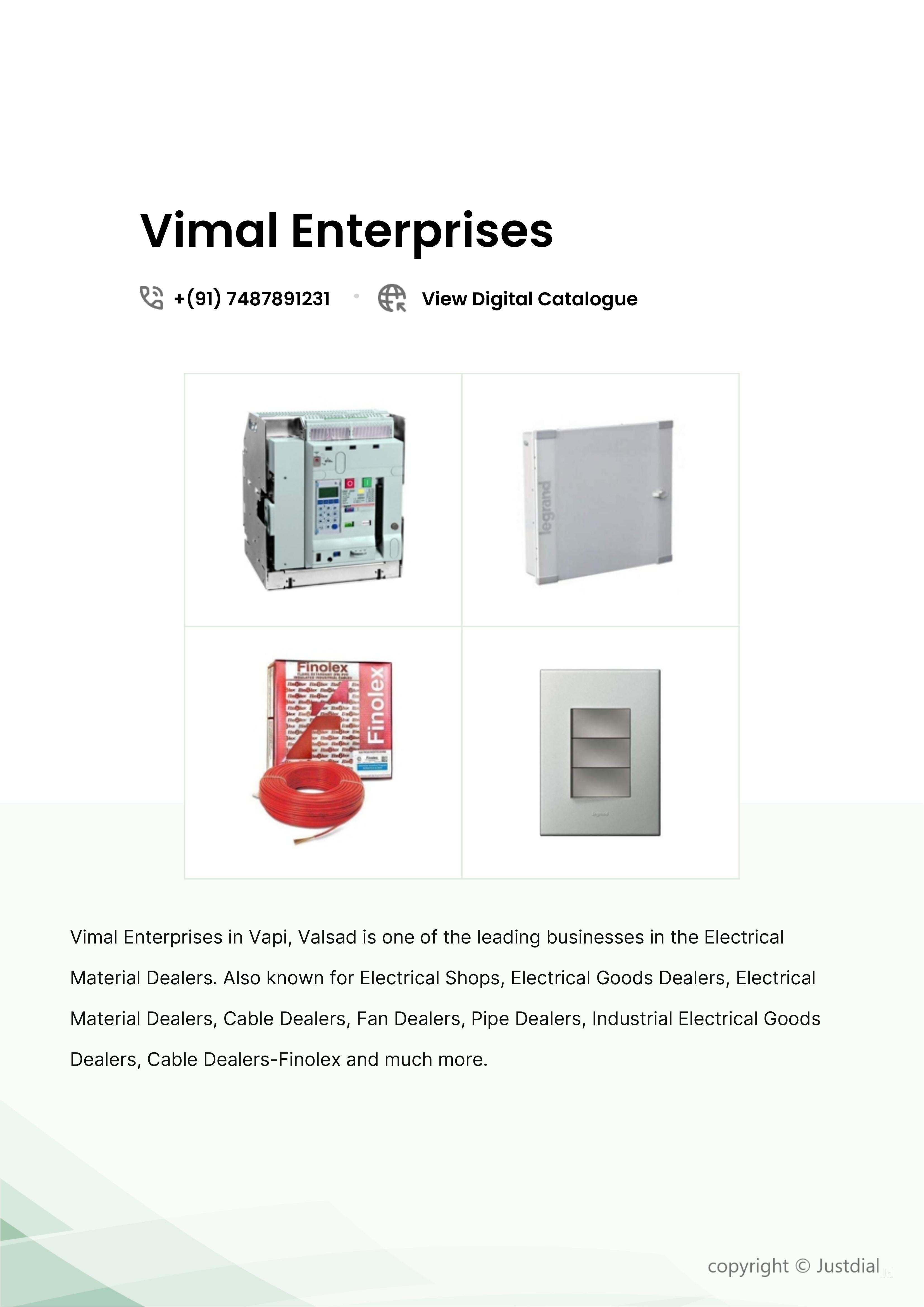 Vimal Enterprises - Dealer from Vapi Industrial Estate, Valsad, India ...