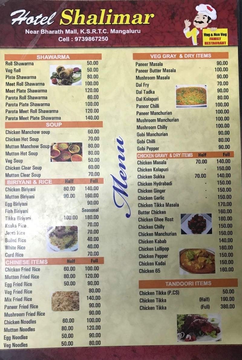 Hotel Shalimar in Bejai,Mangalore - Order Food Online - Best ...