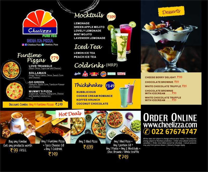 Cheelizza Pizza India in Prabhadevi,Mumbai - Order Food Online - Pizza ...