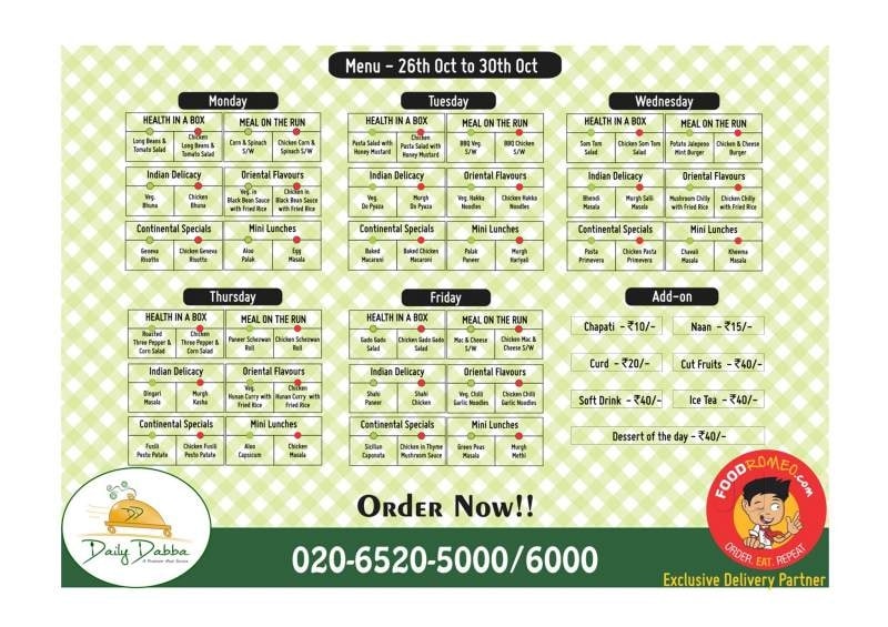 Daily Dabba in Baner,Pune - Order Food Online - Best Diet Food Delivery ...