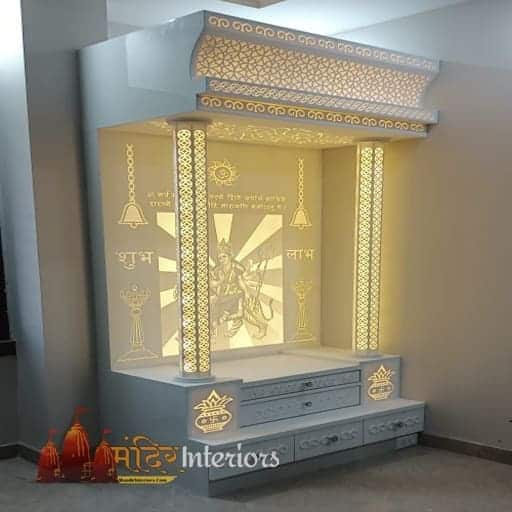 Acrylic Corian LED Light Temple for Pooja Room in Hyderabad at ₹ 2,000 ...