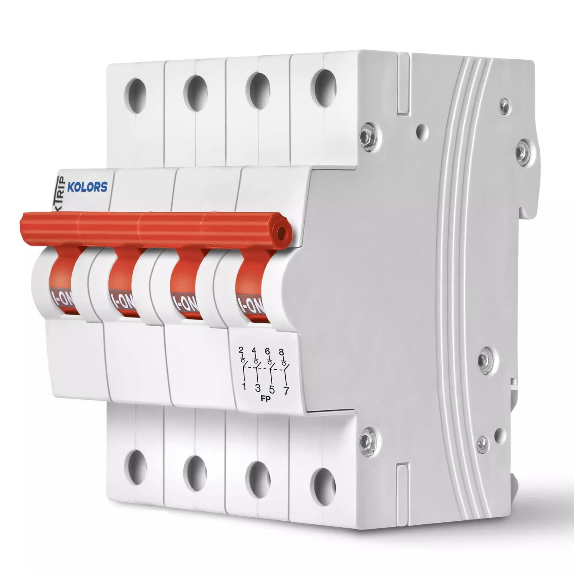 Miniature Circuit Breaker (MCB) Switch, Vertical Mounting, 20A, 230V, 1 ...