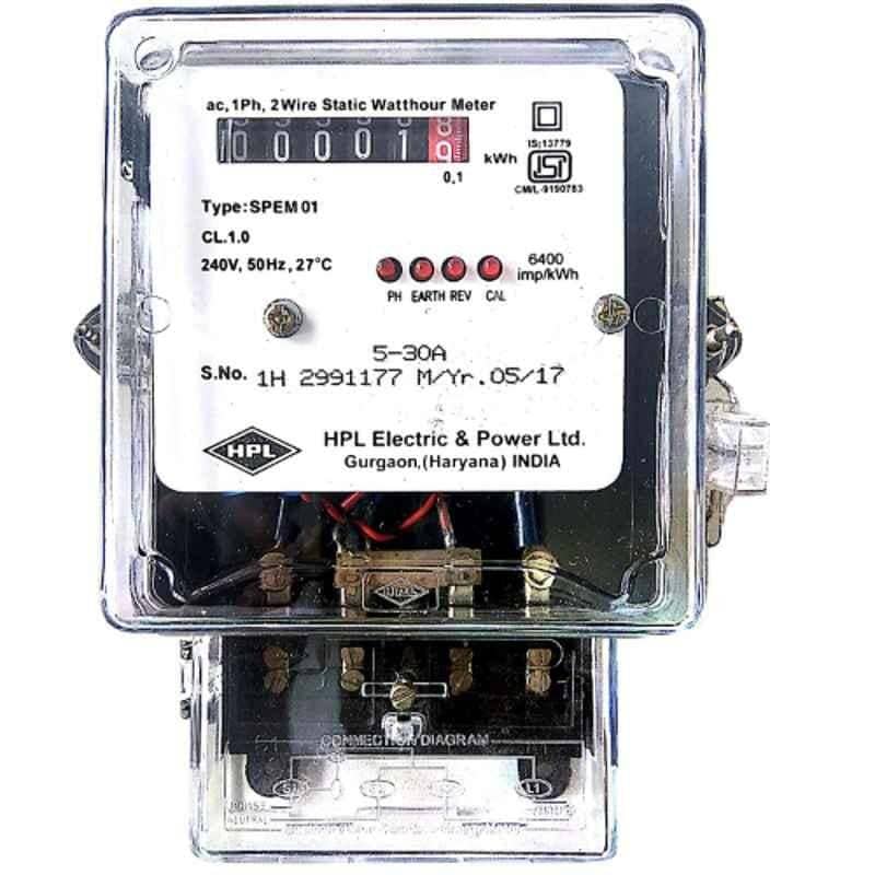 Digital LCD Electronic Energy Meter, 96x96 mm, Single Phase, Panel ...