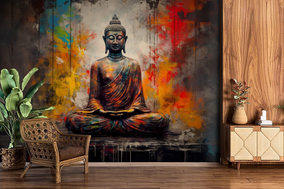 3D Customized Bliss Gautam Buddha Wallpaper in Thane at 2 500 Sq.ft by Imagine Wallpaper Justdial