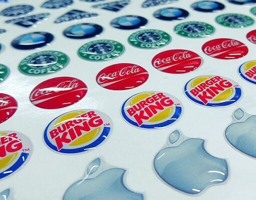 Multicolor Polyurethane 3D Dome Labels in Ernakulam at ₹ 6 - ₹ 8 / Pc ...
