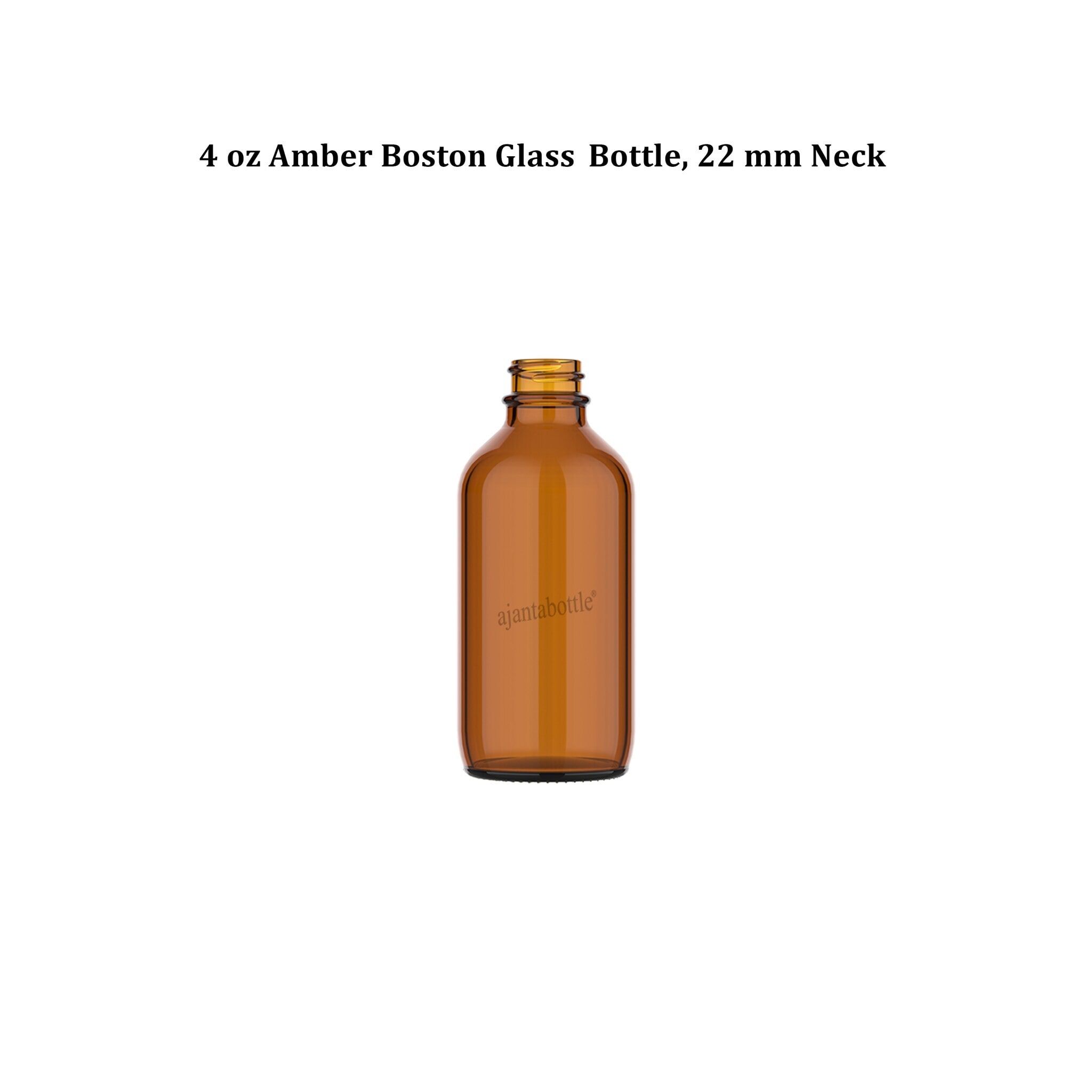 4 oz Amber Boston Bottle in Delhi at ₹ 7 / Unit by Ajanta Bottle ...