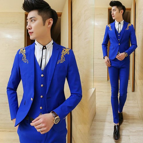 Designer Suits For Men Blue