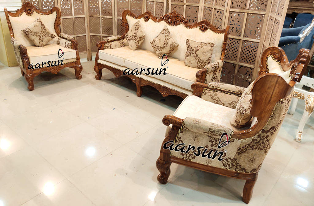 Aarsun Home Sofa Set Teak Wood YT 157