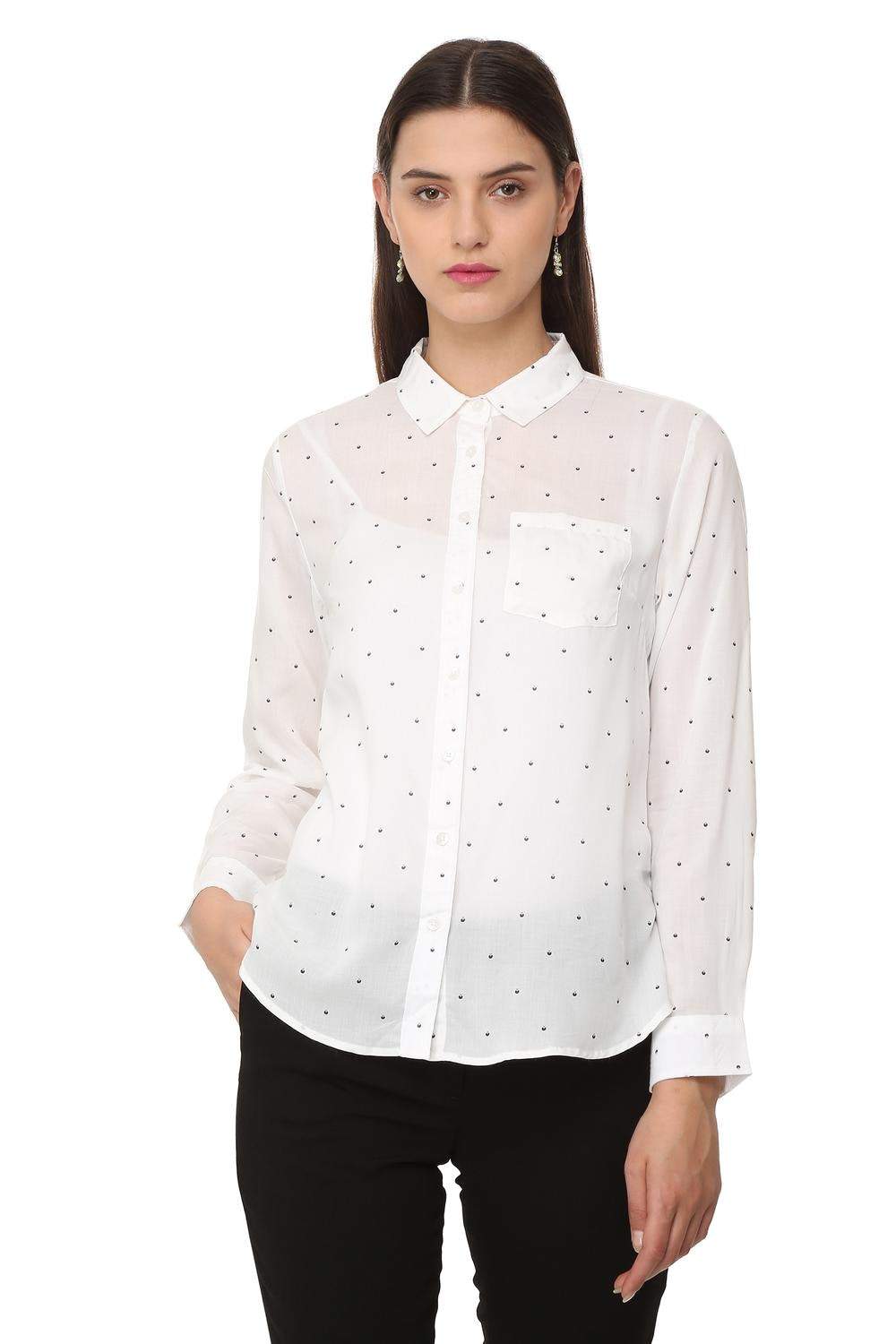 Allen solly white shirt store
