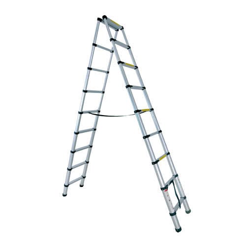 Allfold Aluminium Double Sided Telescopic Ladder