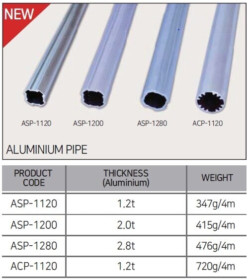 Polished 6061-T6 Aluminum Section Pipe, 60mm OD, 50mm Size, 1.5mm ...