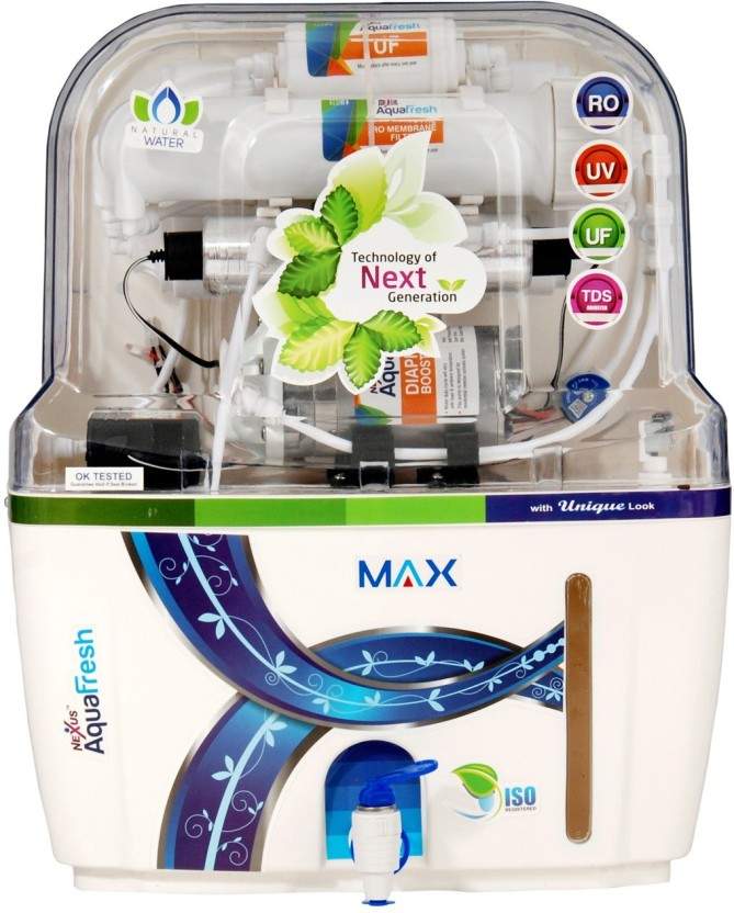 Aquafresh Max NX 16 L RO + UV + UF + TDS Water Purifier (White ...