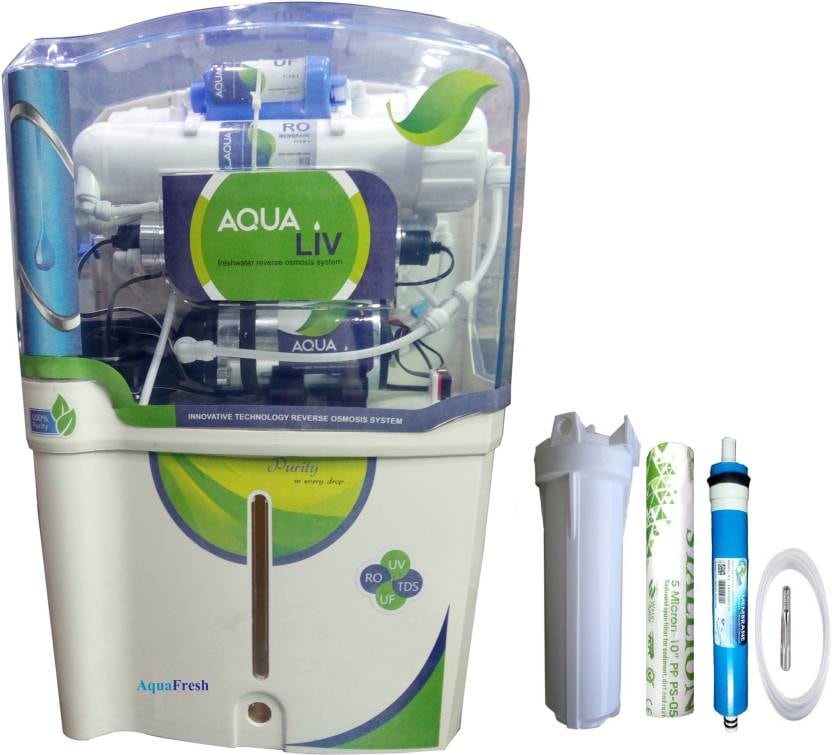 Aquafresh Aqua Liv 12 L RO + UV + UF + TDS Water Purifier(White) in ...
