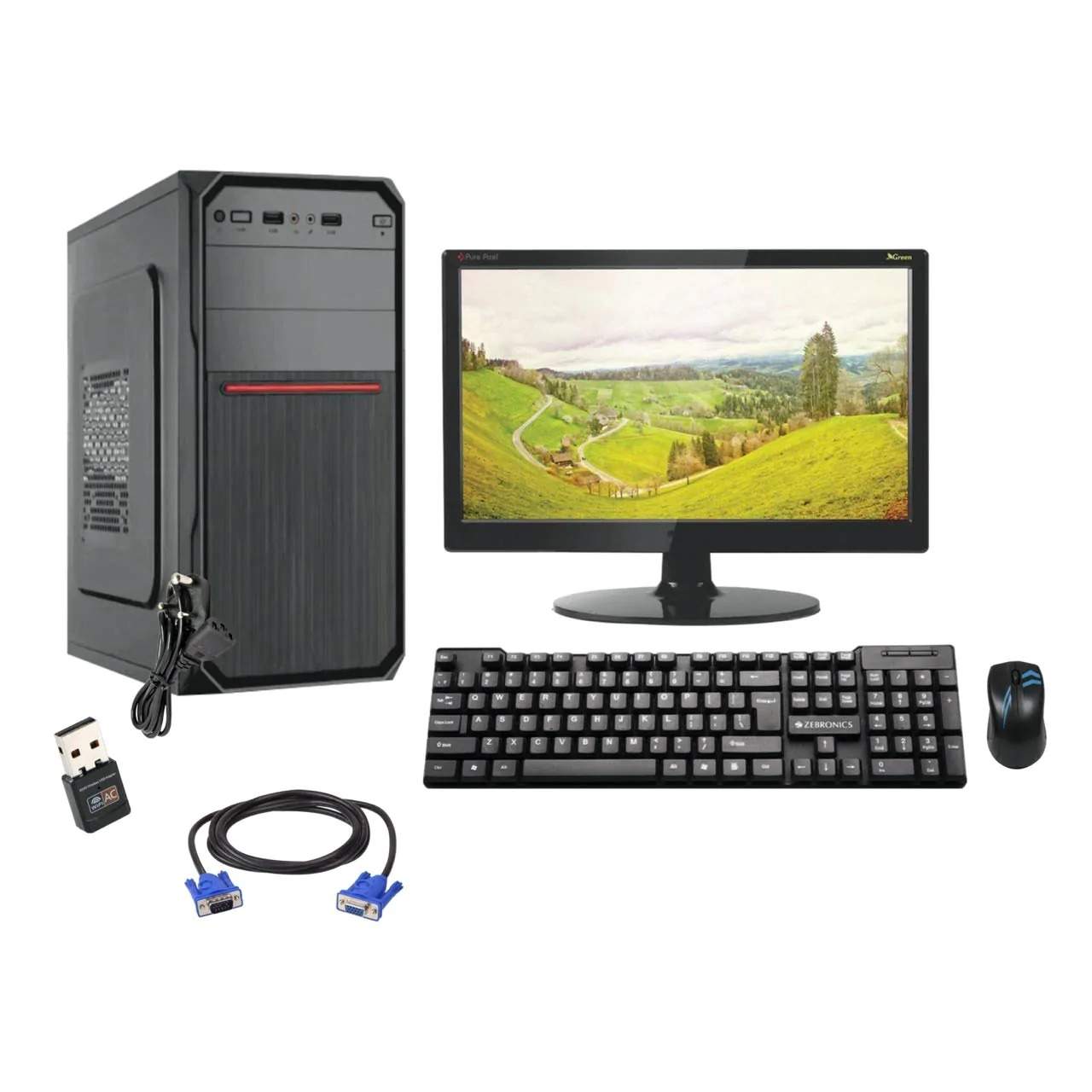Assembled Desktop Intel C2D 4gbRam 500gbHdd 15.4"Led Cabinet & Smps K ...