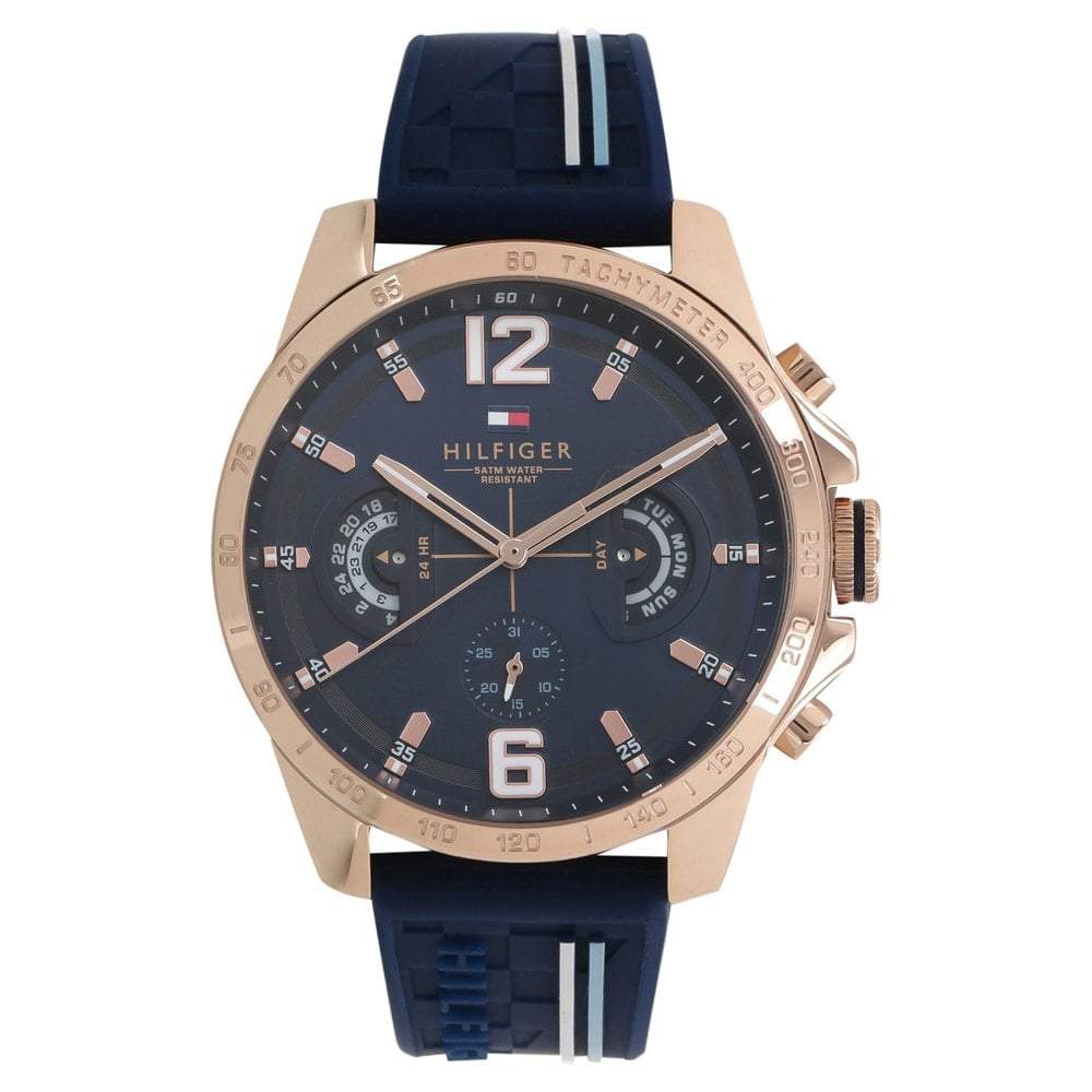 Tommy hilfiger blue silicone strap watch store