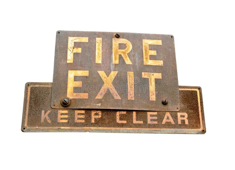 Brass Fire Exit Sign Board (Safety Signage) in Bangalore at best price ...