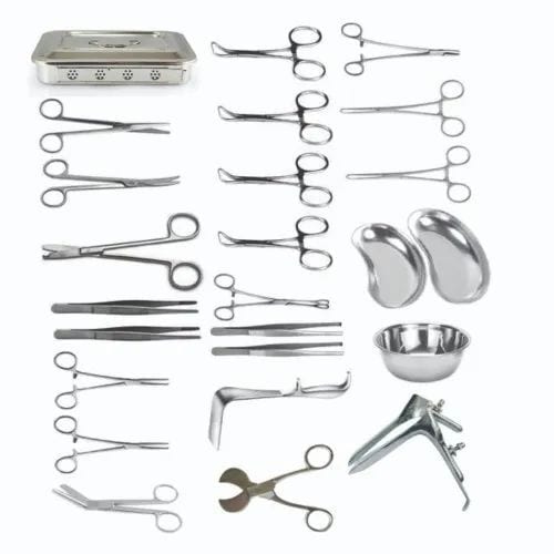 Cesarean Surgical Instrument Tool Set Delivery Instrument Set 25 Pcs ...