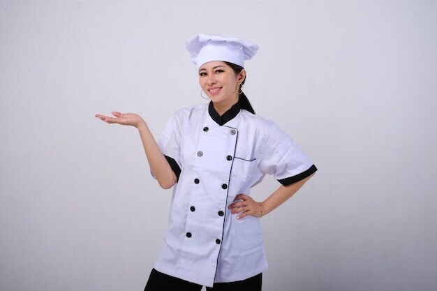 Chef Showing Uniform For Female (black and white) in Delhi at ₹ 1,500 ...