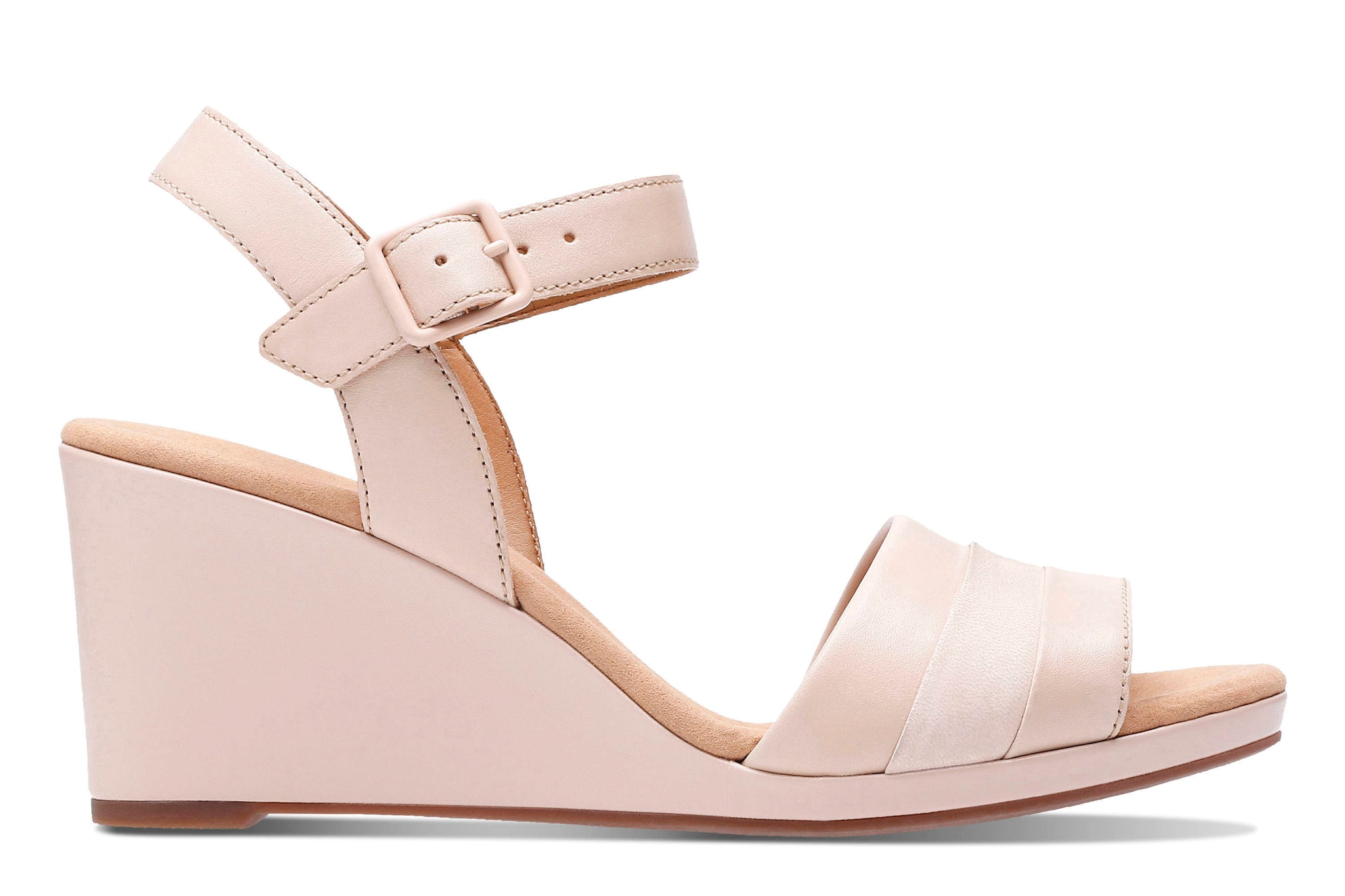 Clarks Lafley Aletha Leather Wedges 3 plus Dusty Pink in Kolhapur at 3 759 3 999 by Adarsh Footwear Justdial